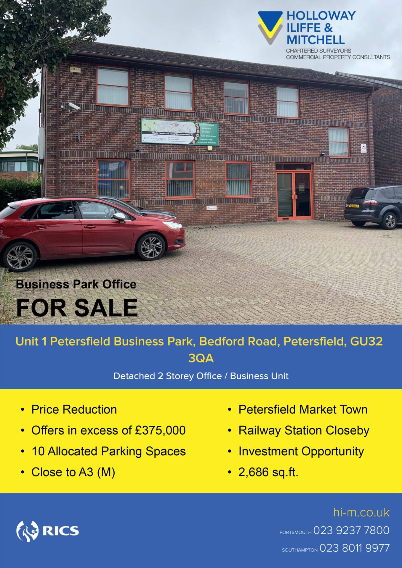 FREEHOLD OFFICE BUILDING FOR SALE - Petersfield Market Town - Holloway ...